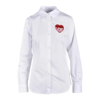 Love Moschino Femme, Blouses et Chemises, Blanc, Taille: 36 FR Chemise