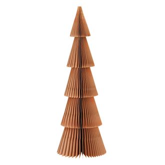 Matches 21 Weihnachtsdeko Tannenbaum zum Aufstellen Braun - Ø 10 x 30 cm Papier Tischdeko