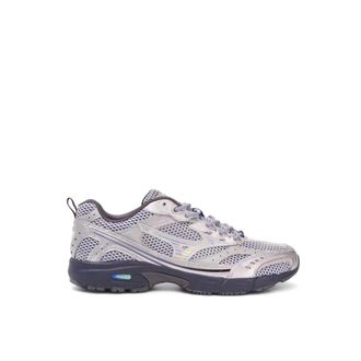 Mizuno Homme, Chaussures, Gris, Taille: 39 1/2 EU Baskets en Maille Argent Lacets