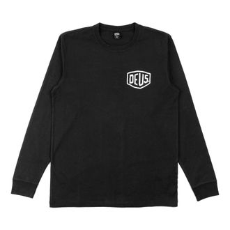 Deus Homme, Tops, Noir, Taille: L Pull Classique Address Crew