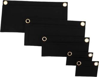 Minkissy Lot De 5 Organiseurs De Portefeuille En Feutre Pour Sacs &Agrave; Main Bandouli&egrave;re Sac &Agrave; Main Fourre-Tout Multi-Poches En Feutre Noir