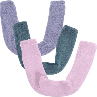 Aboofan 3 Stück Toilettensitzauflagen Gepolstert Waschbar rutschfest Sitzkissen Dunkelgrau Dunkelgrün für Warmen und Hygienische Badezimmerdekoration