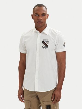 Aeronautica Aeronautica Militare Hemd 261CA1326UCT03288 Wei&szlig; Regular Fit