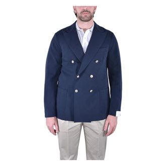 Eleventy Homme, Vestes, Bleu, Taille: M Giacca doppiopetto