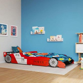 vidaXL Rennwagen-Bett 90x200 cm Rot - Vidaxl
