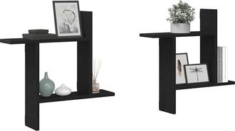 Generic Wandregale 2 St&uuml;ck, Holzwerkstoff-Aufbewahrung, Stilvolles Schwebendes Wandregal f&uuml;r Wohnzimmer, Schlafzimmer und Heimb&uuml;ro (50 x 12 x 50 cm)