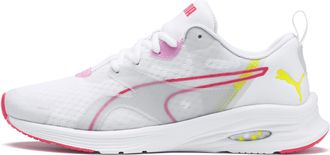 Puma Damen Hybrid Fuego WNS Laufschuhe, Weiß White-Pink Alert-Yellow Alert 02