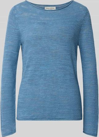 Marc O'Polo Slim Fit Pullover aus Baumwoll-Leinen-Mix