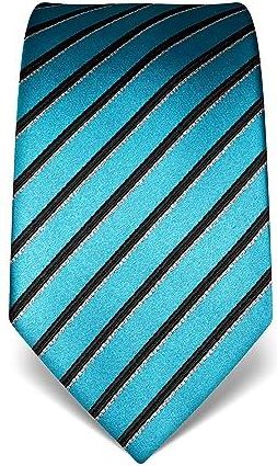 Vincenzo Boretti Cravate homme, pure soie, haute densit&eacute; de tissage, anti-t&acirc;ches, anti-salissures, hydrofuge, longue, accessoire &eacute;l&eacute;gant pour la chemise et costume - &agrave;