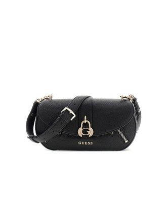 Guess Womens Crossbody Bag Black Polyurethane - Crossbody-Bags