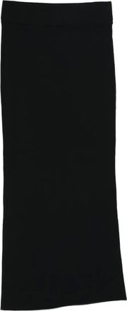 Entire studios jupe mi-longue à taille élastiquée - Noir