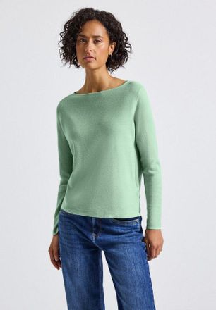 Street One Strickpullover mit U-Boot-Ausschnitt