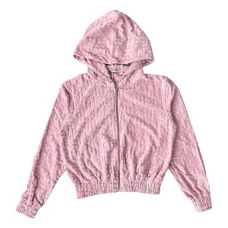 Hinnominate Hinnominate, Femme, Sweatshirts et sweats &agrave; capuche, Rose, Taille: 42 FR Velour Cropped Zip Sweat &agrave; capuche