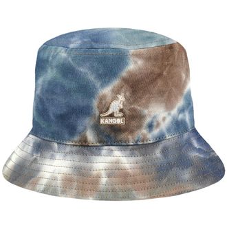 Kangol Tie Dye Bucket Stoffhut Baumwollhut Sommerhut Sonnenhut Fischerhut Anglerhut Damen/Herren - Sommer Fr&uuml;hling-Sommer - XL (60-61 cm) blau
