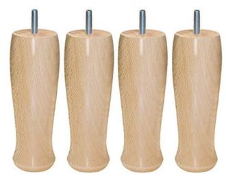 Margit Brandt Künstlerwerkstatt Futura Lattenrost, 4 Stück, Holz, Natur lackiert, 6 x 6 x 17 cm