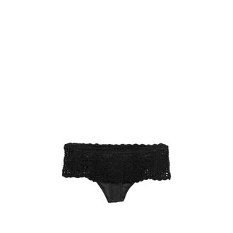Frankies Bikinis Femme, Sous-v&ecirc;tements, Noir, Taille: 38 FR Shelly Crochet Bikini Bottom
