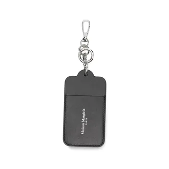 Maison Margiela Logo-print Leather Keyring