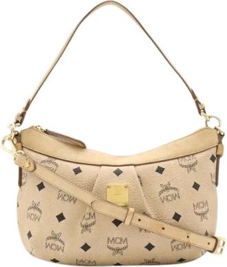 MCM Pre-owned Visetos Coated Canvas 2way Bag - Femme - Pre-owned - Beige - Taille: ONE Size