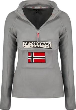 Geographical Norway Tymclass Lady Hz - Polaire Fine Femme Chaude Fermeture Zip - Veste Automne Hiver Printemps Chaud Femmes - Longues Manches Vetement Pull Fourrure Doux 