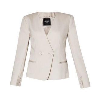 Liu Jo Cropped Slim Blazer - - Jackets - Damen - Grau - M