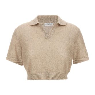 Brunello Cucinelli Damen, Strickwaren, Beige, MGr&ouml;&szlig;e