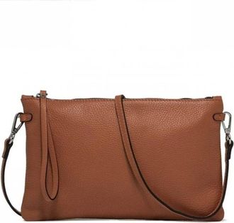 Gianni Chiarini Femme, Sacs, Brun, Taille: ONE Size Élégante pochette en cuir avec bandoulière amovible