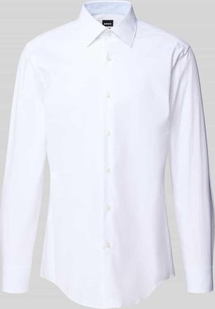 HUGO BOSS Slim Fit Businesshemd aus Baumwoll-Mix Modell H-HANK