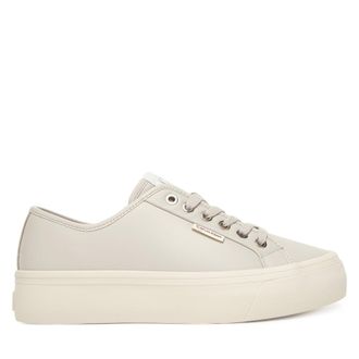 Calvin Klein Sneakers Calvin Klein Vulc Flatf Lace Up Lth YW0YW01932 Grau