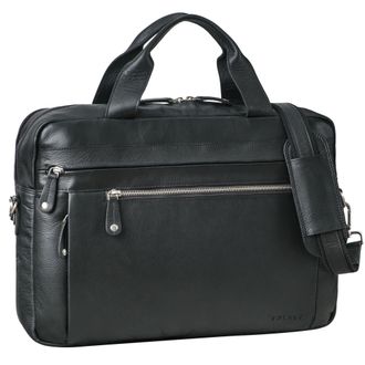 Royalz Moderne Vintage Umhängetasche Herren Leder groß Boston - ideal als 14-15,6 Zoll Laptoptasche Aktentasche mit Laptopfach Ledertasche Schultertasche Ech