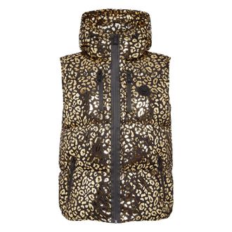 Plein Sport Femme, Vestes, Jaune, Taille: 44 FR Coupe-vent en nylon L&eacute;opard