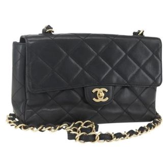 Chanel Sac bandouli&egrave;re vintage Pre-owned - Femme - Pre-owned - Noir - Taille: ONE Size