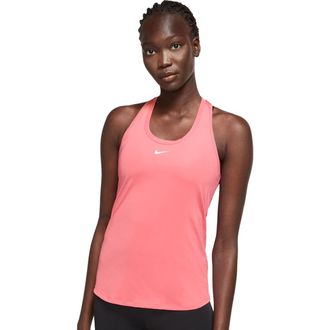 Nike Damen One Df Slim Tank T-Shirt, Rosa, M