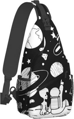 Generic Sacoche Tactique Astronaute Durable Sac De Poitrine R&eacute;glable Sac DEpaule pour Voyage Cyclisme Homme