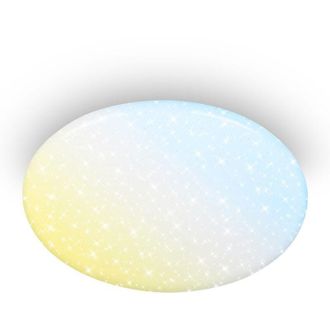 B.K.Licht B.k.licht - Briloner Verb Plafonnier led, Variable, télécommande, contrôle de la température de couleur cct, ultra lumineux, blanc, Ø56 x 10 cm