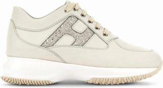 Hogan Femme, Chaussures, Blanc, Taille: 41 EU Baskets Interactives