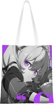 Generic 40.6 X 38.0 cm Canvas Totes Hand Shopping Bag With All Roles Print Zenless Zone Zero Impression For Daily Shopping Shoulder Bag