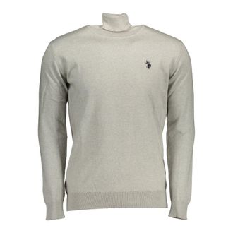 U.S.Polo Association U.s. Polo Assn., Homme, Pulls, Gris, Taille: XL Pull col montant manches longues brodé