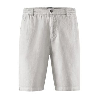 Bomboogie Homme, Shorts, Blanc, Taille: XL Bermuda Jogger en lin
