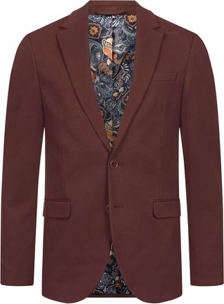 JEFF Herren JFEzra Sakko mit Stretch | Klassische Anzugjacke Herrenjackett Wine, 48