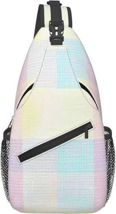 Generic Sac &agrave; bandouli&egrave;re en treillis de couleur pour homme, sac &agrave; dos de randonn&eacute;e pour homme