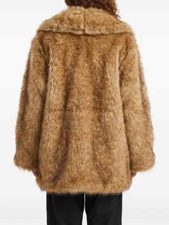 032c Faux Fur Coat - Camel