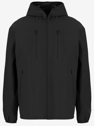 Save The Duck Mens Jacket Hooded Nylon Black Polyester