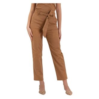 Kocca Femme, Pantalons, Brun, Taille: 42 FR Pantalon Droit Brod&eacute;