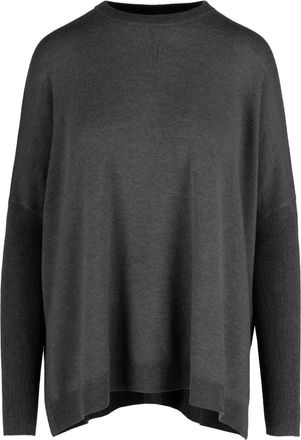 Bomboogie Femme, Pulls, Gris, Taille: 42 FR Pull Oversize &agrave; Manches Longues en Laine M&eacute;rinos