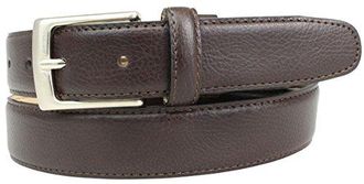 Brazil Lederwaren Ceinture de costume 3 cm avec surface &eacute;l&eacute;gante | Ceinture business pour hommes en noir et marron | Ceinture en cuir 30mm | Marron 90cm