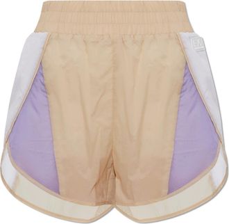 Emporio Armani Emporio Armani Ea7, Femme, Shorts, Beige, Taille: 36 FR Logo Shorts