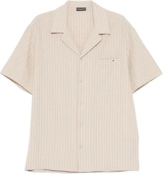 Emporio Armani Homme, Chemises, Beige, Taille: M T-shirts &agrave; Manches Courtes