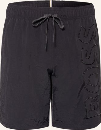 HUGO BOSS Badeshorts Whale schwarz