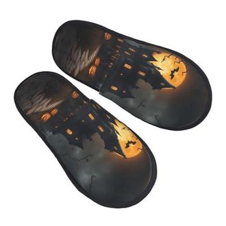 Generic Antid&eacute;rapant Hiver Pantoufles Impression dhorreur dHalloween Accueil Slippers Classiques Chaussons Homme pour Adulte Homme Ext&eacute;rieur M