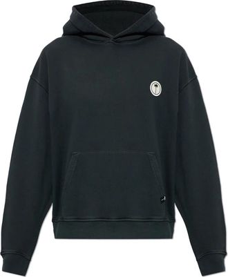 Palm Angels Baumwoll-Hoodie - - Sweatshirts & Hoodies - Herren - Blau - M